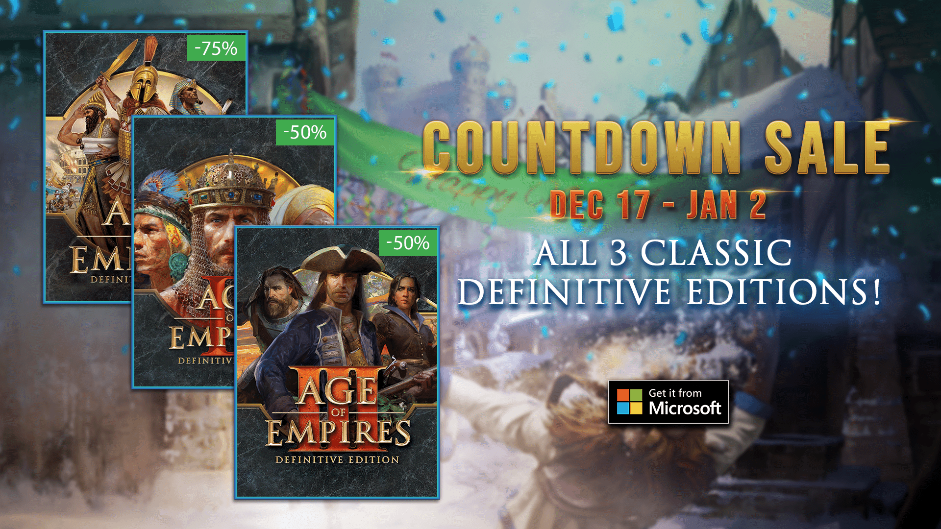 [2021] Countdown Sale On Now in the Microsoft Store! | Age of Empires ...